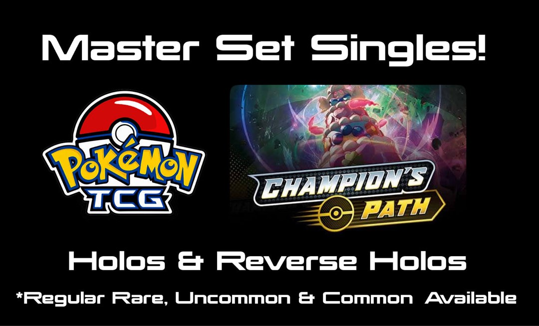 Pokémon TCG Master Set Singles Champions Path, Hobbies & Toys, Toys ...