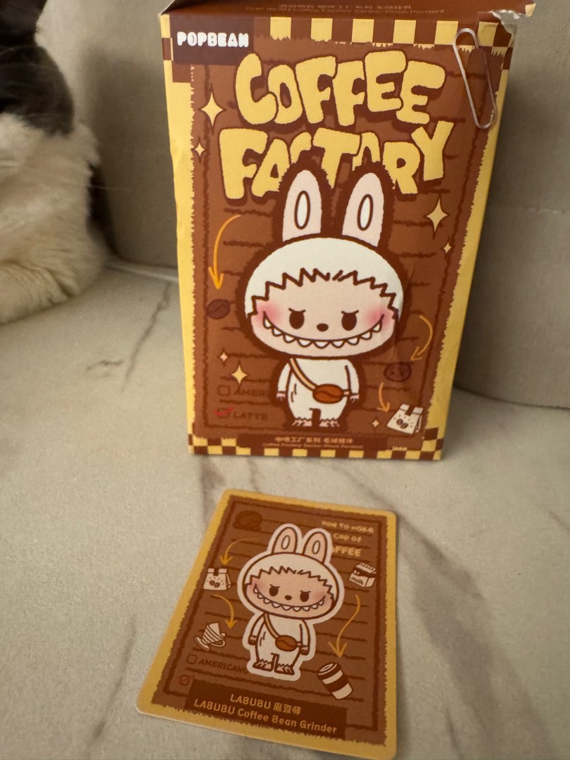 Pop mart Coffee factory labubu 只限交換, 興趣及遊戲, 玩具 & 遊戲類 - Carousell