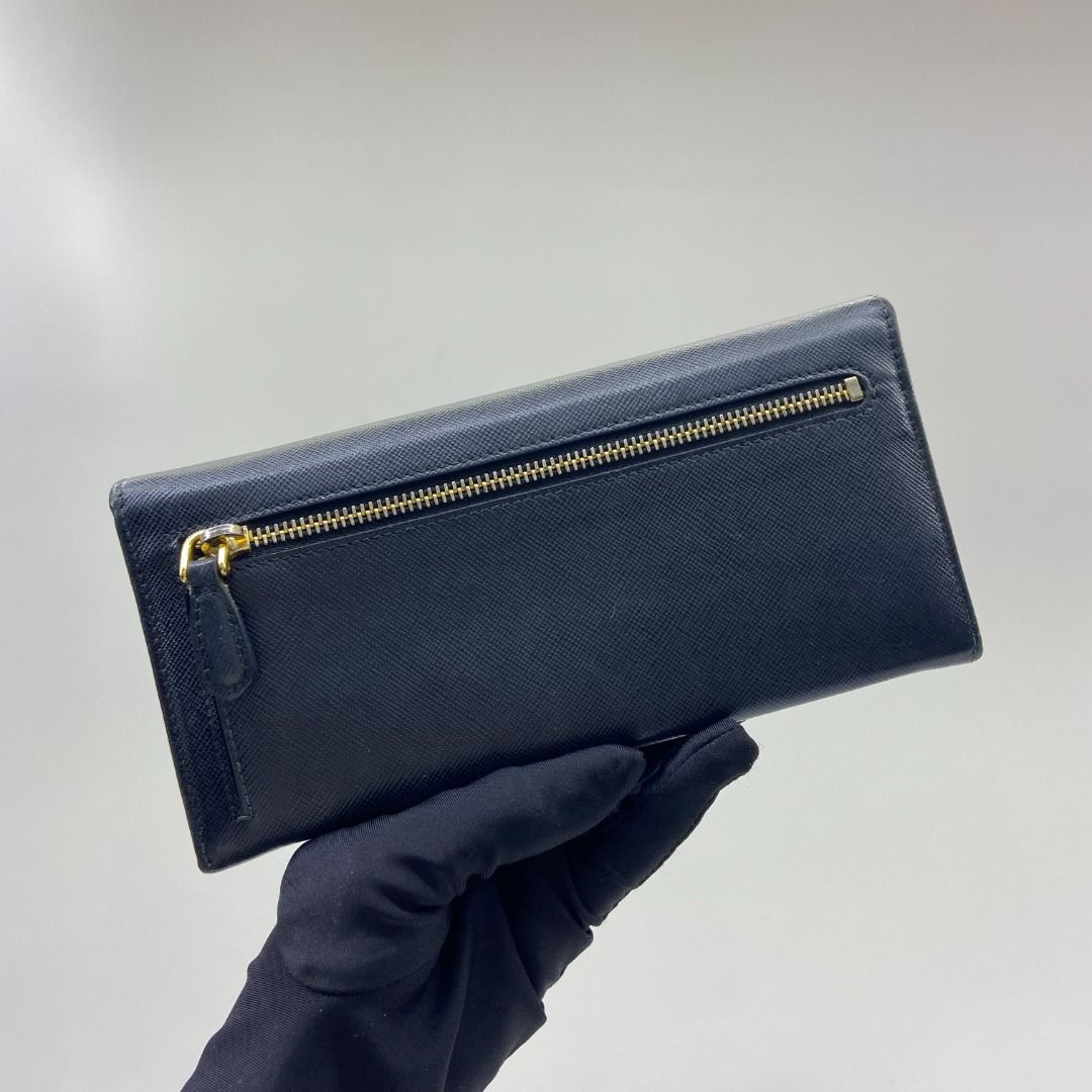 PRADA SLG SAFFIANO LONG BIFOLD WALLET W/O CARD 257010881, Luxury, Bags ...