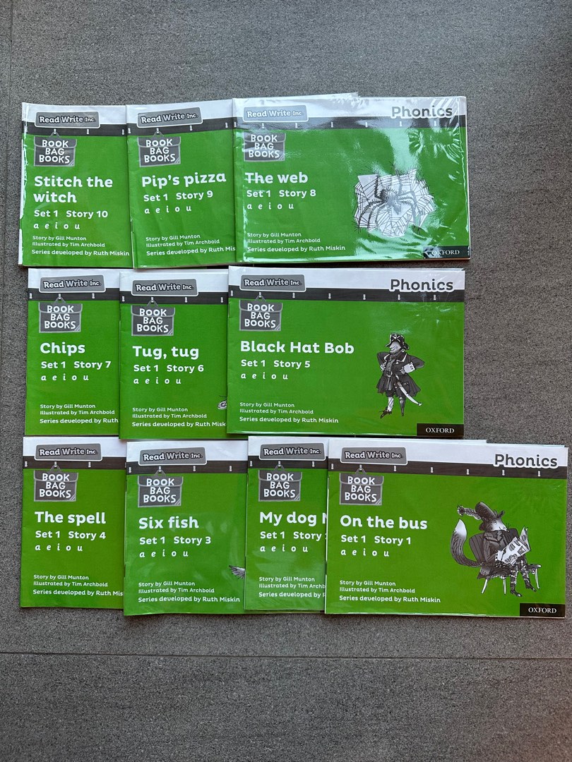 Read Write Inc. Book Bag Books Green Set 1 story 1-10 (Suitable for ...