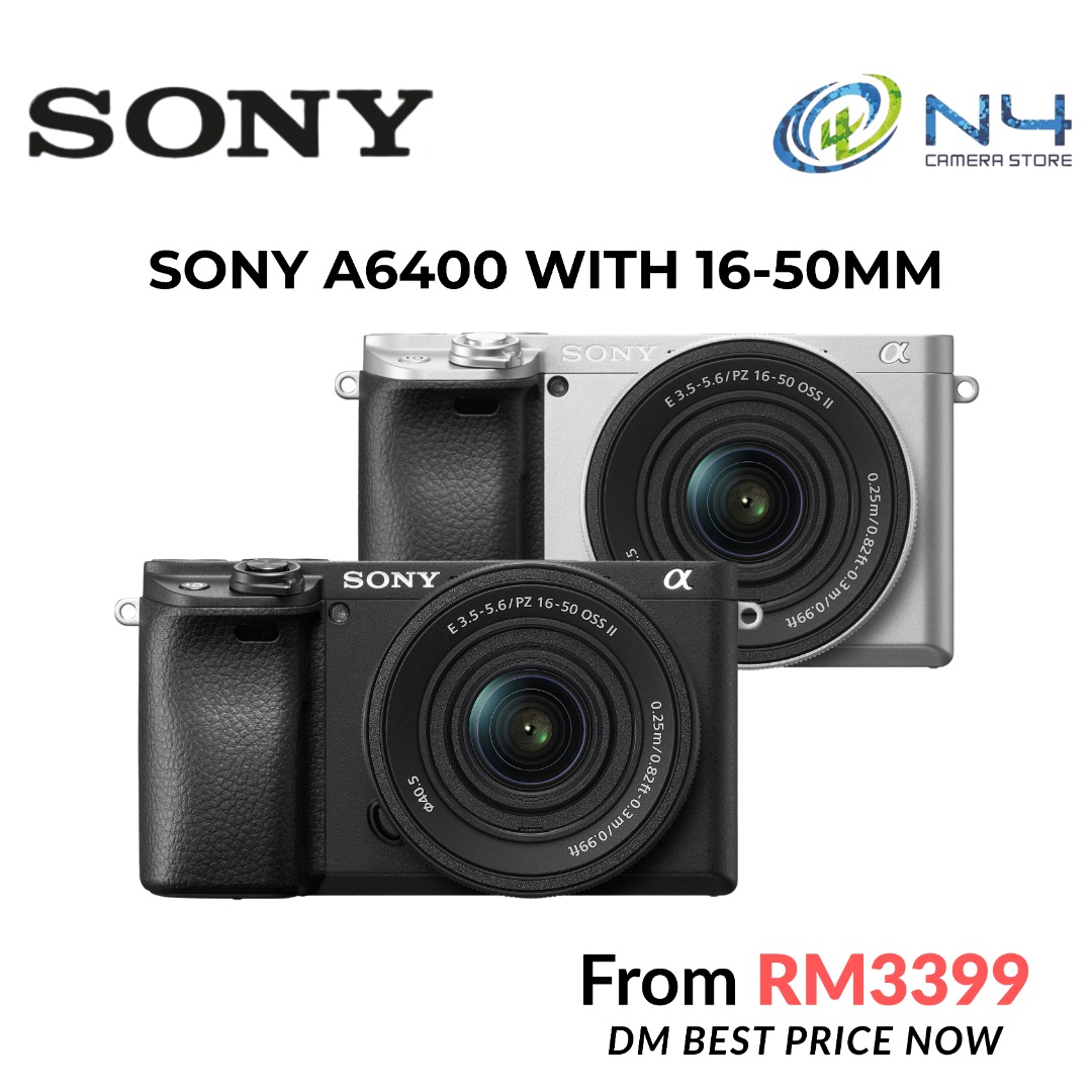 Sony A6400 With 16-50mm Kit Lens, Photography, Cameras on Carousell