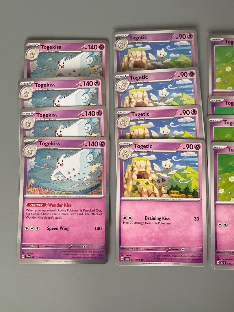 Togekiss togetic togepi SSP non foil holo Pokémon tcg, Hobbies & Toys ...