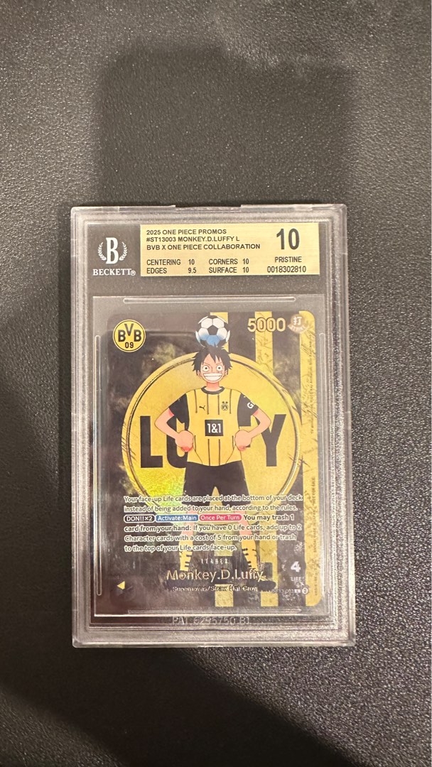 2025 ONE PIECE LUFFY BVB PROMO BGS 10, Hobbies & Toys, Toys & Games on ...