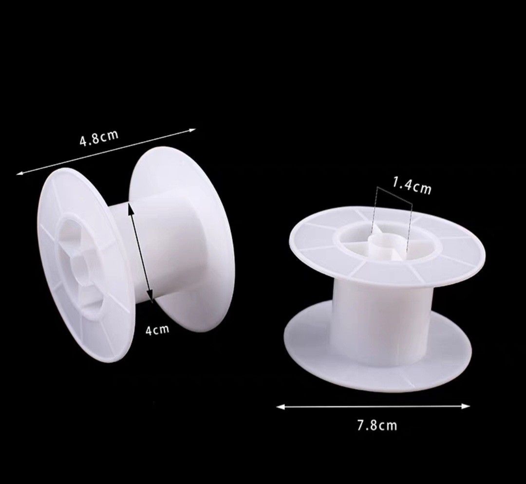 🎀 Plastic Empty Spool / Bobbin Holder – Durable & Reusable 🎀, Hobbies ...
