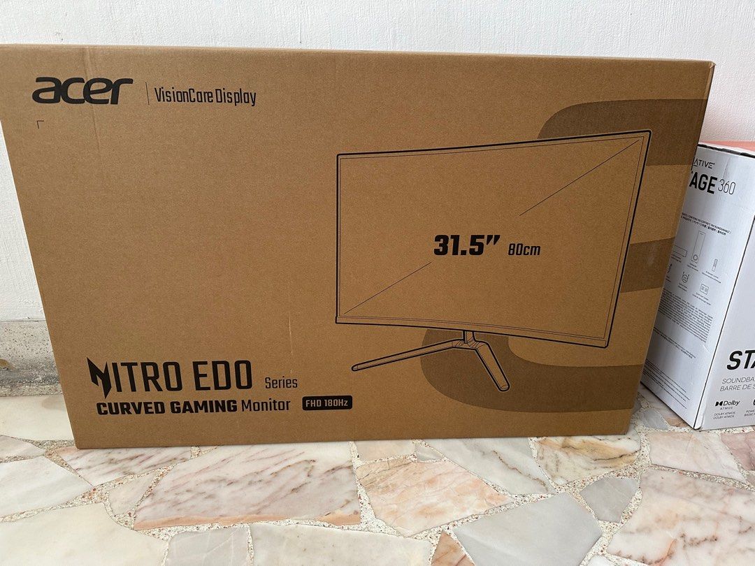 Acer Nitro ED320QR 31.5" Curved Gaming Monitor, Computers & Tech, Parts ...