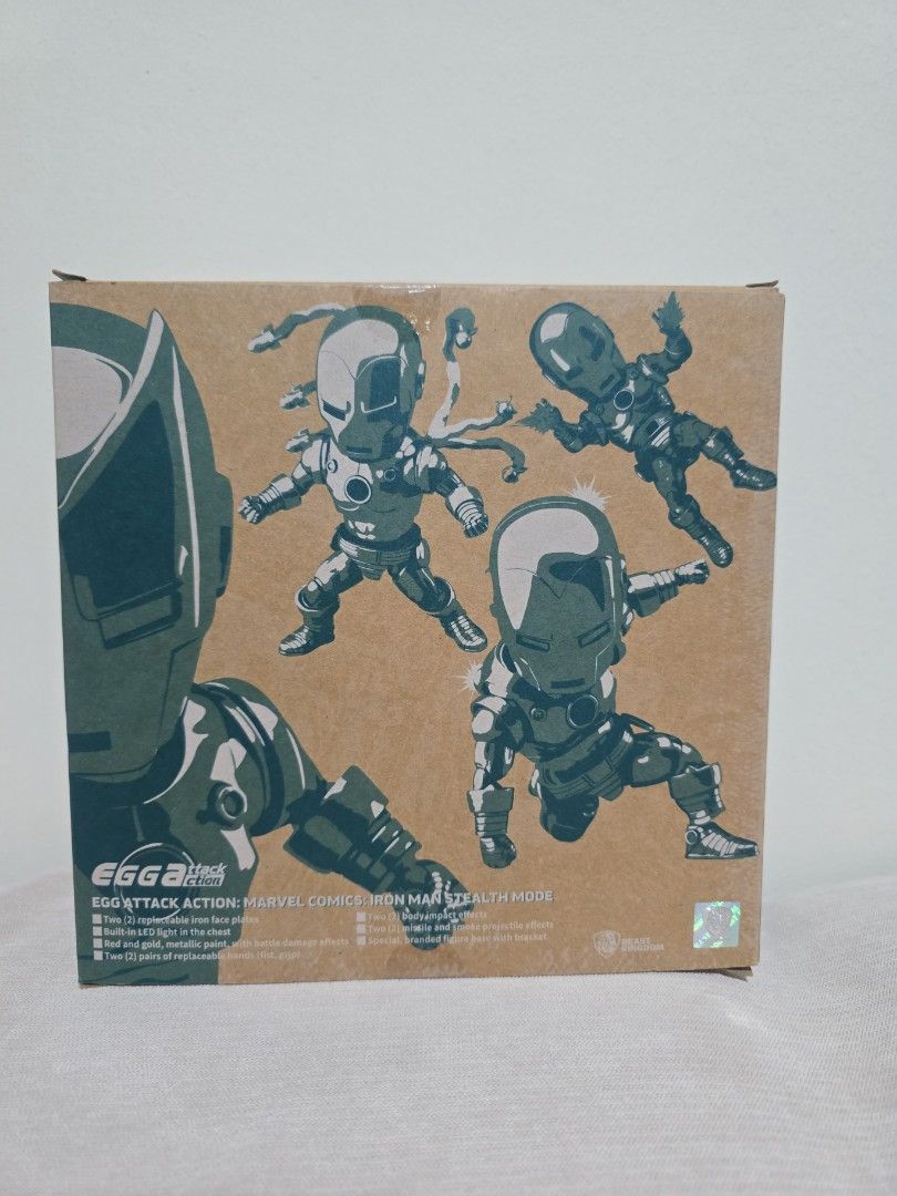 Beast Kingdom Egg Attack Iron Man Stealth Mode Figure, EAA-105SP, Hobbies & Toys, Toys & Games ...