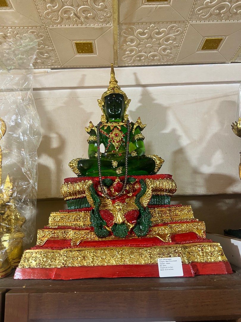 Big Phra keaw Bucha Buddha Buddhist Buddhism Thai, Hobbies & Toys ...