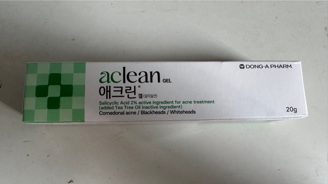 BNIB Aclean Gel Acne Treatment - 20g, Beauty & Personal Care, Face ...