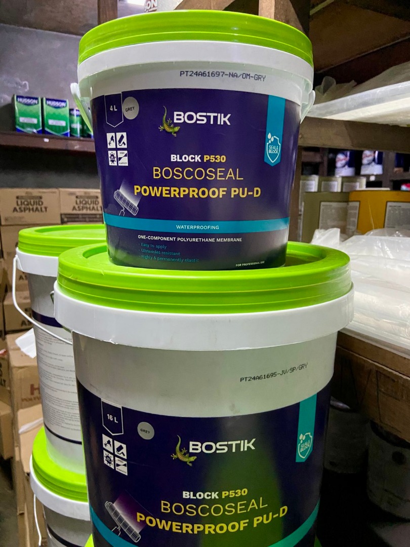 Bostik Boscoseal Powerproof PU-D (Block P530) for Waterproofing (Gray ...