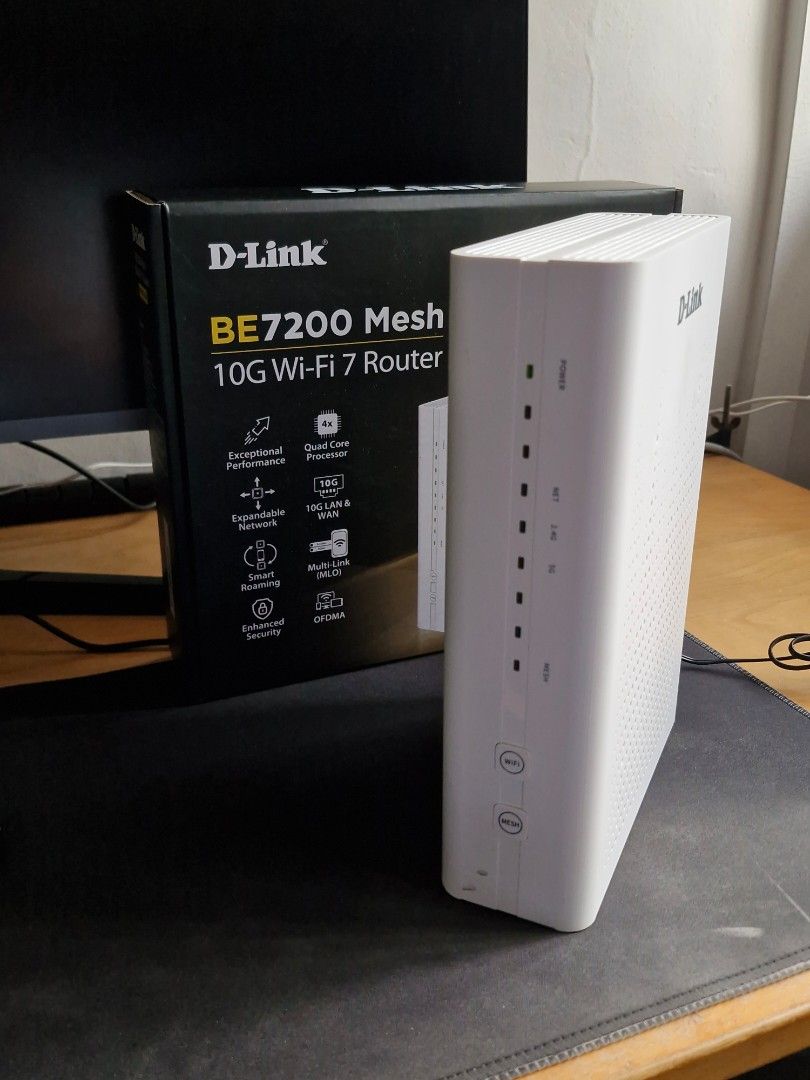 D-Link BE7200 Mesh 10G WiFi 7 Router Dual Band Gigabit, Computers ...