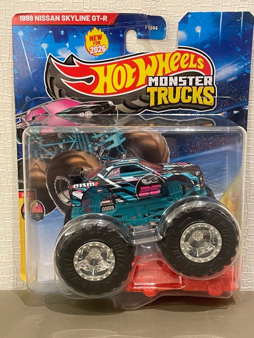 🔥🔥🔥Hot Wheels Monster Trucks (2026 Edition) - 1999 Nissan Skyline GT-R ...