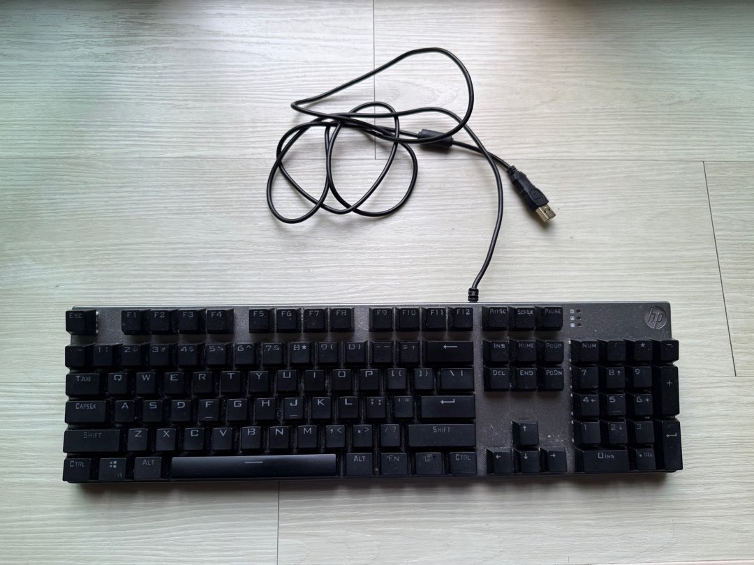 HP GK400 Wired Mechanical Gaming RGB Keyboard, Computers & Tech, Parts ...