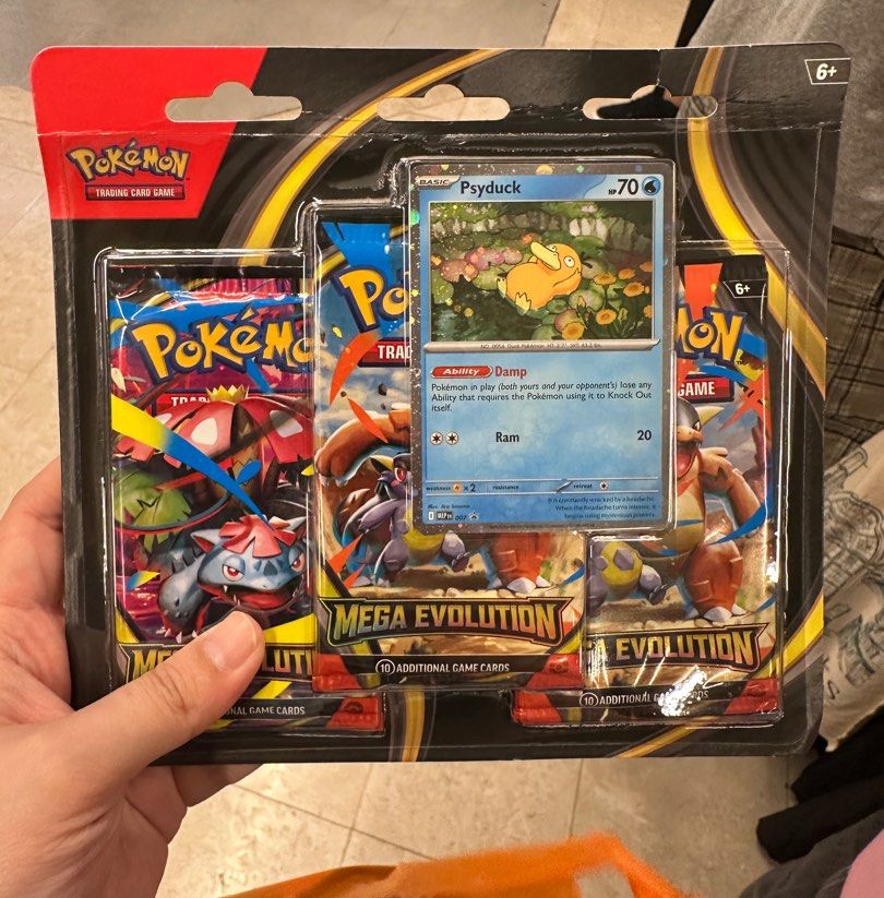 Mega evolution psyduck 3 pack blister, Hobbies & Toys, Toys & Games on ...