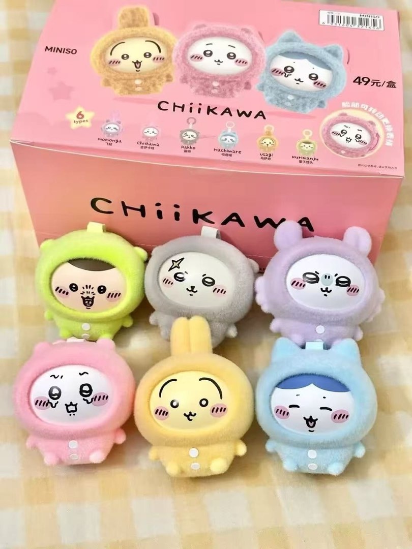 Miniso Chiikawa face changing rakko, Hobbies & Toys, Toys & Games on ...
