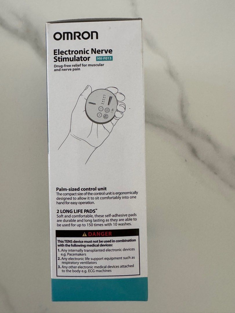 Omron Electronic Nerve Stimulator HV-F013, Health & Nutrition, Massage ...