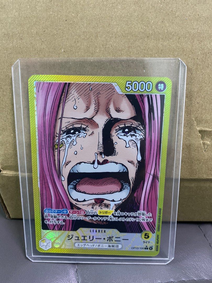 One Piece Card Game - Jewelry Bonney Leader Card -OP13-100, Hobbies & Toys, Toys & Games on ...