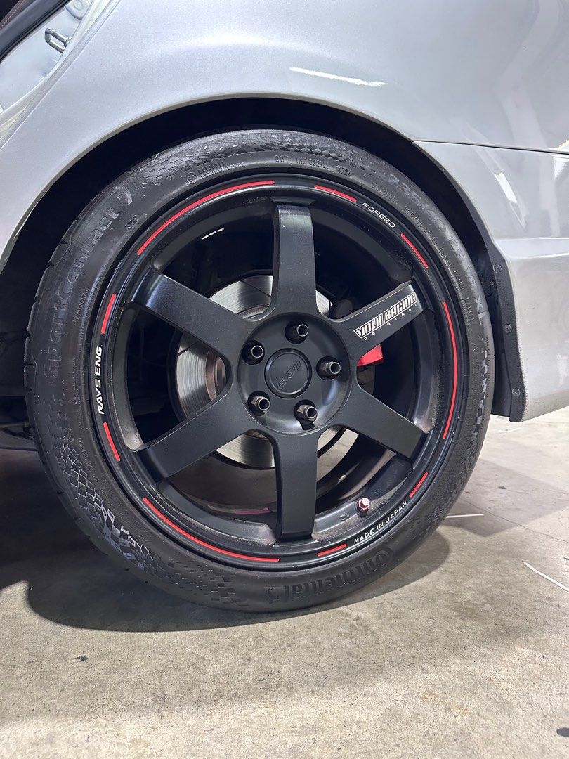 Original TE37 Saga Time Attack for swap, Car Accessories, Tyres & Rims ...