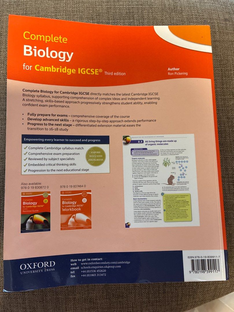 Oxford Complete Biology for Cambridge IGCSE, Hobbies & Toys, Books ...