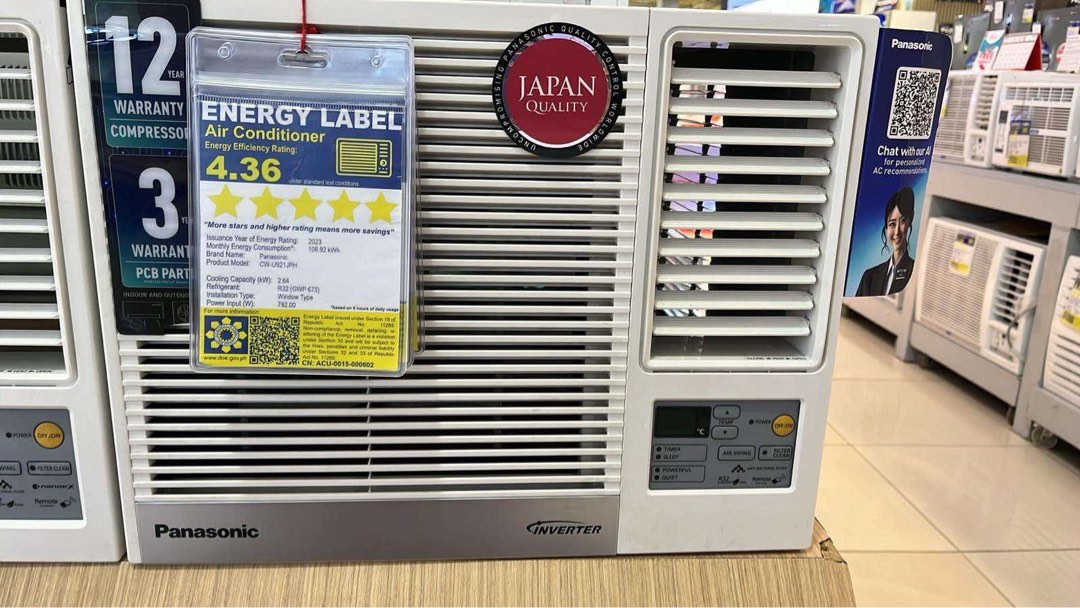 PANASONIC WINDOW TYPE INVERTER AIR CONDITIONER, TV & Home Appliances ...