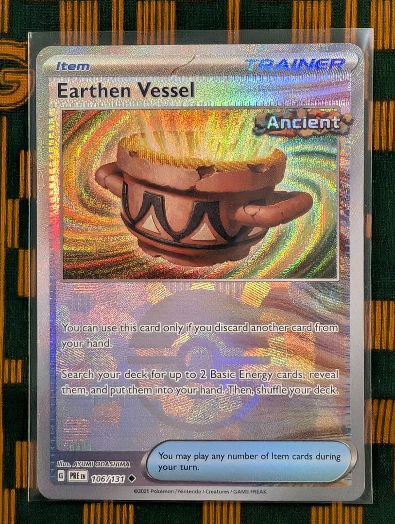 Pokemon Prismatic Evolutions Earthen Vessel (PokeBall) card 106/1131 ...