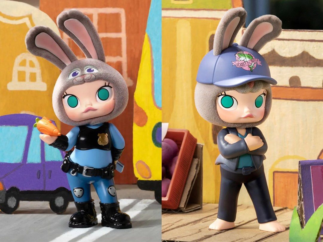Pop Mart Molly × Zootopia Co-branded Series Figures - Judy in Uniform ...