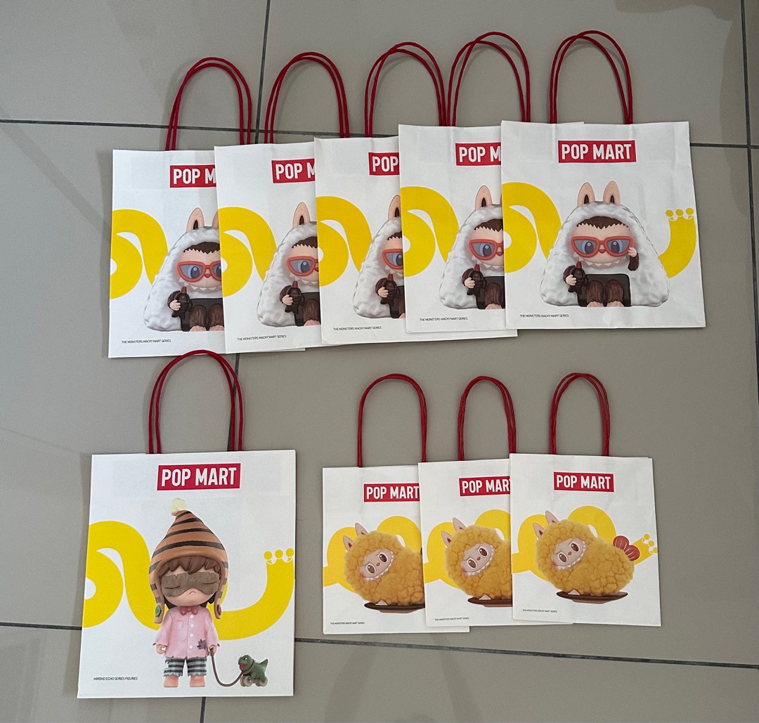 Popmart paper bag, Hobbies & Toys, Stationery & Craft, Other Stationery ...