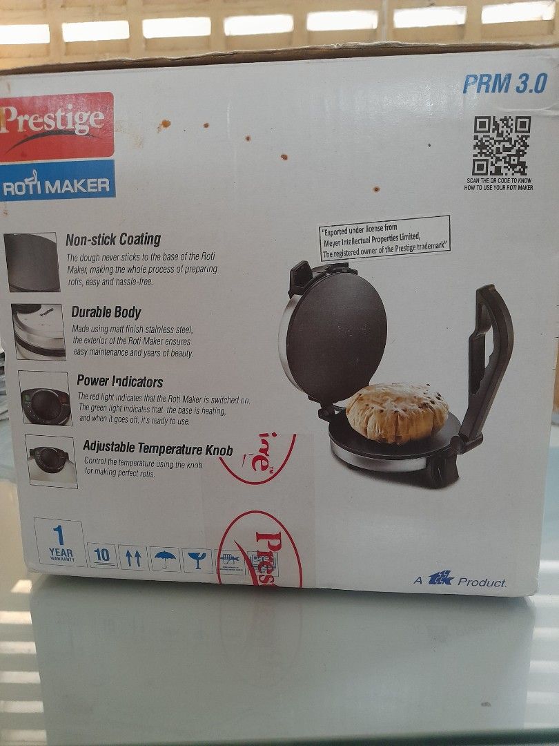 Prestige Roti Maker PRM 3.0 - Brand New, Furniture & Home Living ...