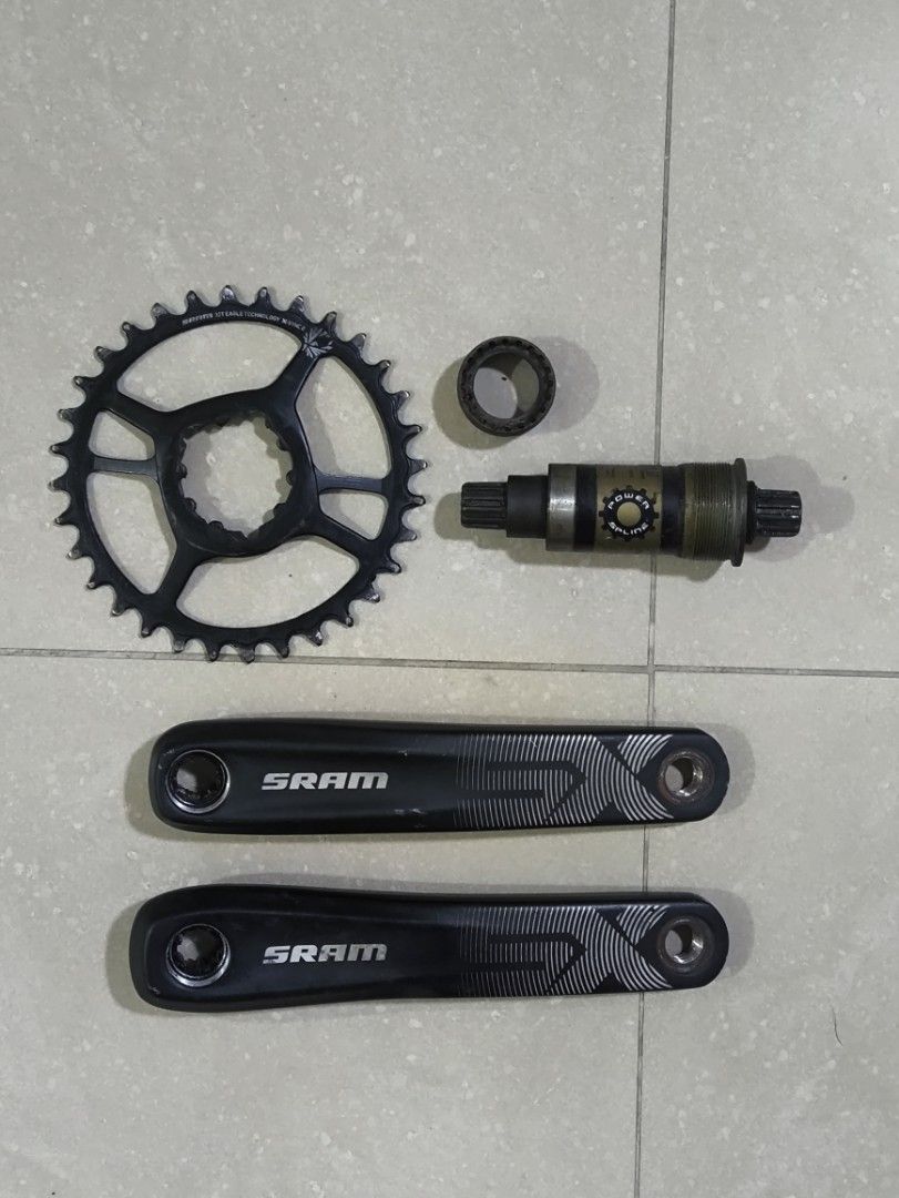 SRAM SX crankset with micro spline BB and 32t chainring, Sports ...