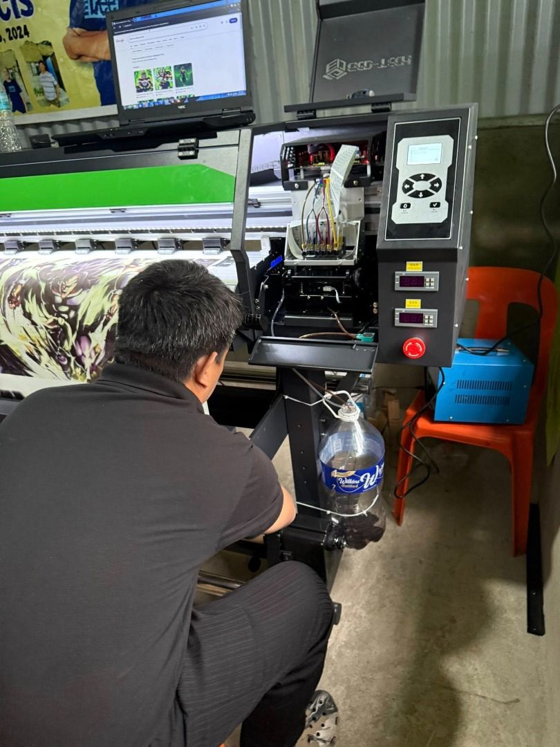 STICKERS PRINTER MACHINE AND ECO-SOLVENT PRINTER MACHINE 6FT PRINTHEAD ...