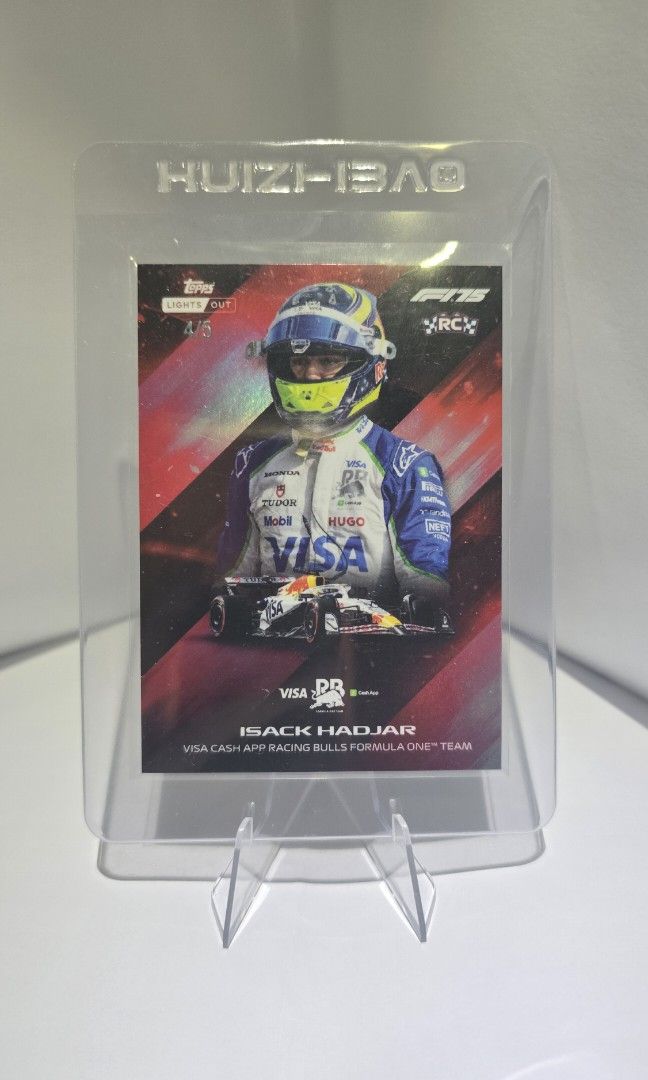 UK exclusive Topps F1 Lights Out 2025 Isack Hadjar Rookie /5 Red ...