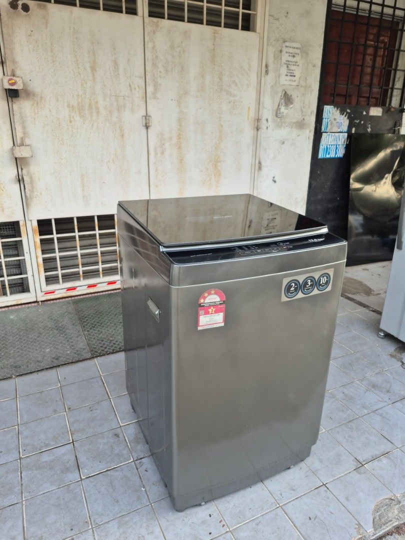 Used Sharp top load washer 12.0kg, washing machine mesin basuh fully ...