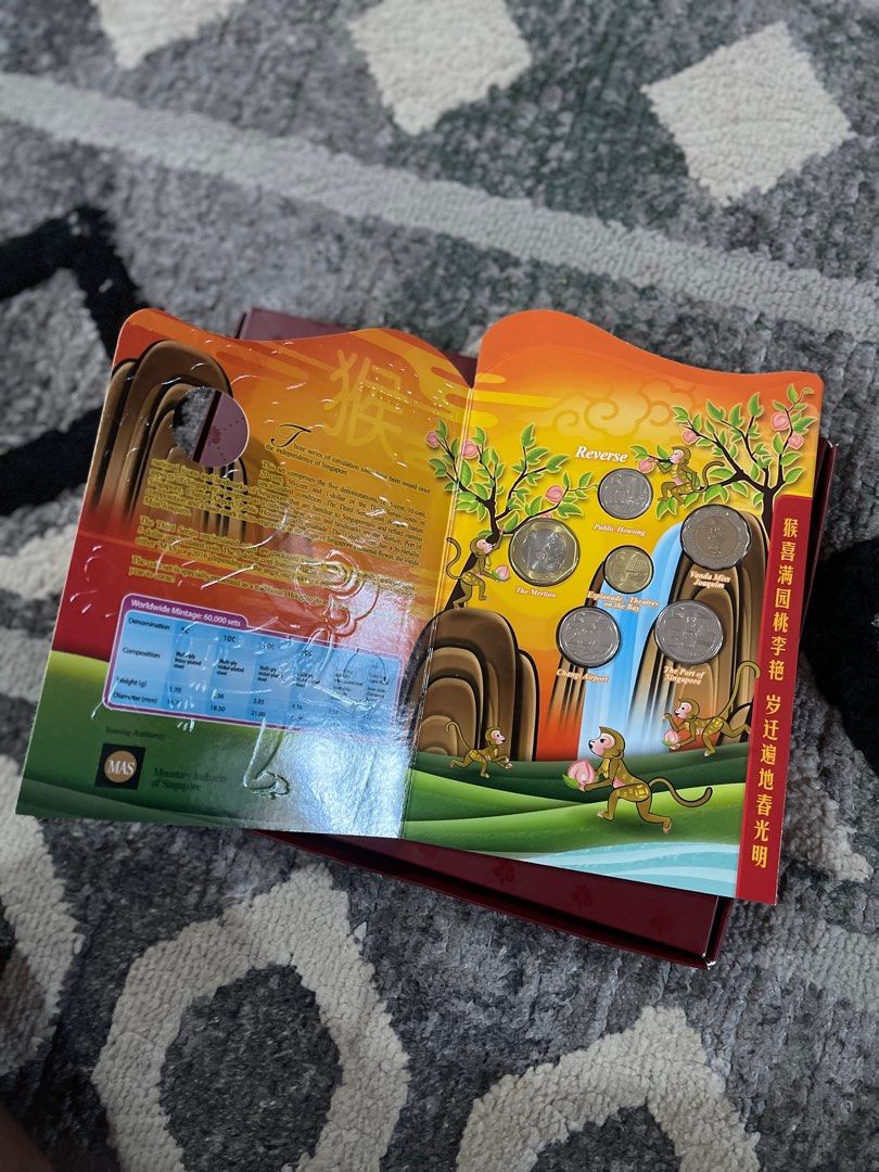 2016 Singapore Monkey Year Coin Set, Hobbies & Toys, Memorabilia ...