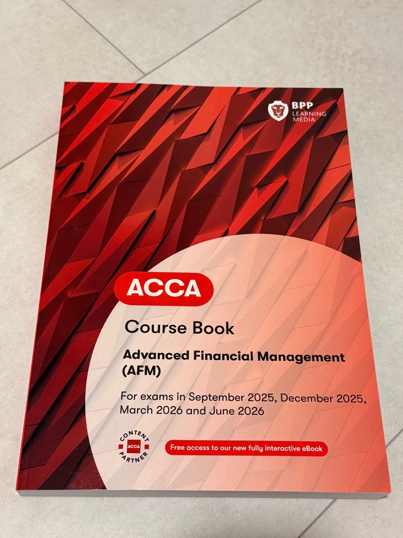 ACCA Advanced Financial Management (AFM) Course Book (Up to June 2026 ...