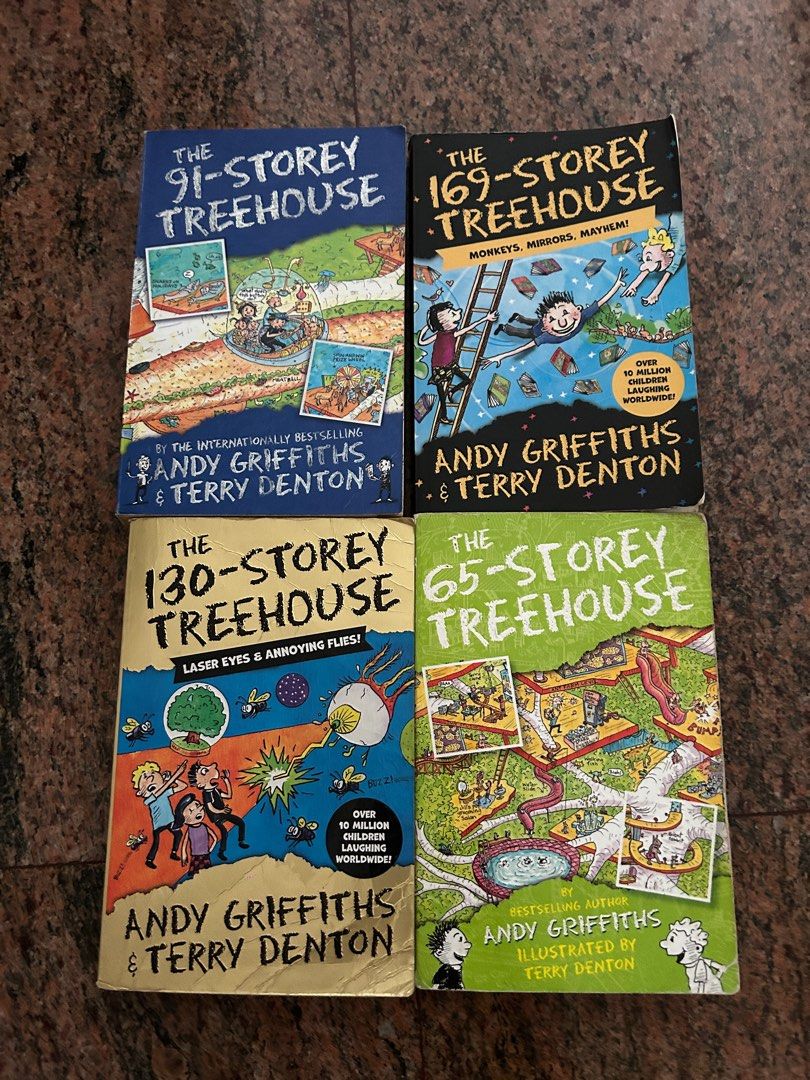 Andy Griffiths Treehouse Book Set, Hobbies & Toys, Books & Magazines ...