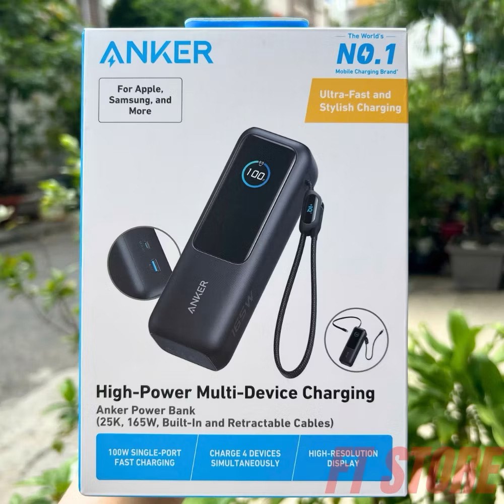 Anker power bank A1695, 25000mAh, 165w, Mobile Phones & Gadgets, Mobile ...