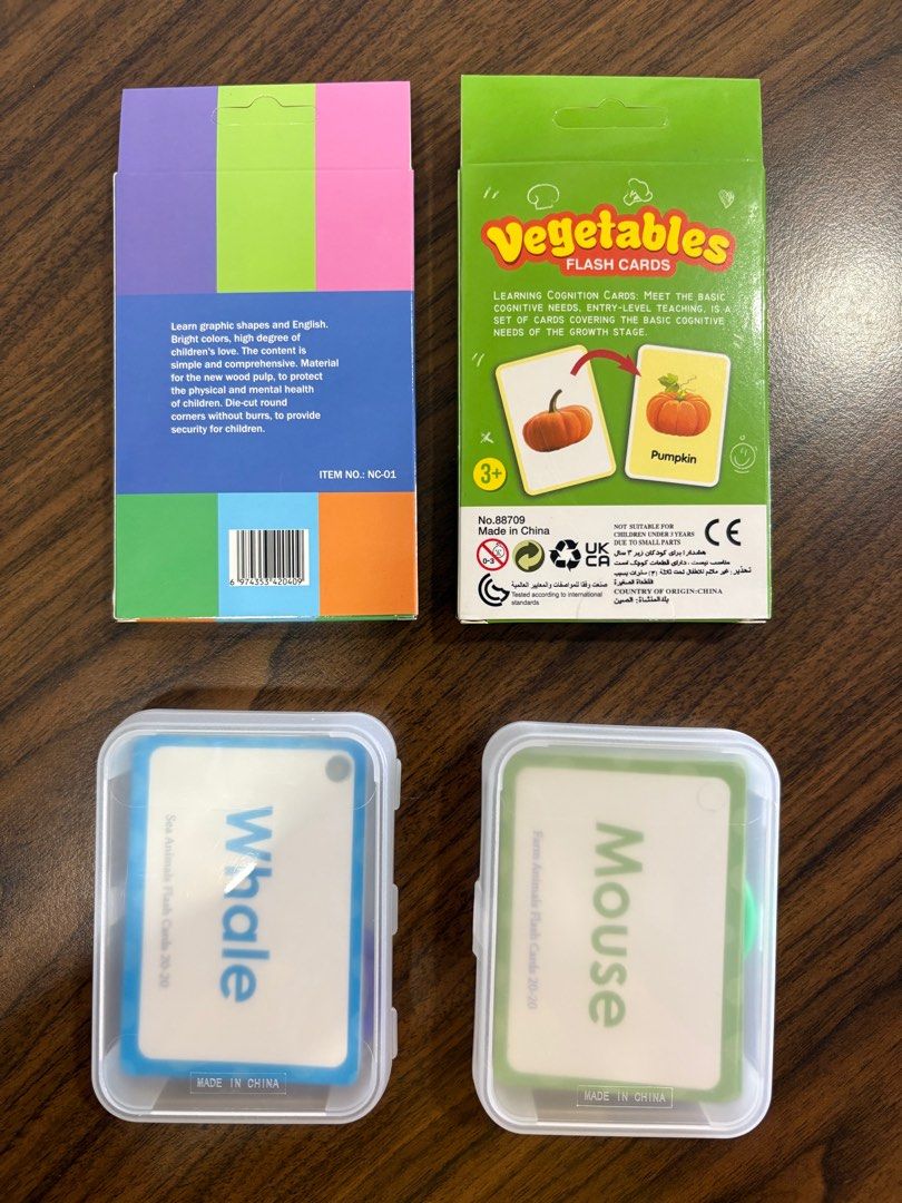 Assortment of Kids Flash Cards, Hobbies & Toys, Toys & Games on Carousell