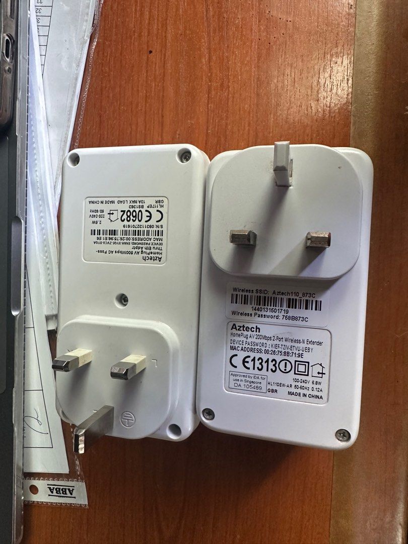 Aztech Homeplug AV 200Mbps & 500Mbps Wireless Extender, Computers ...
