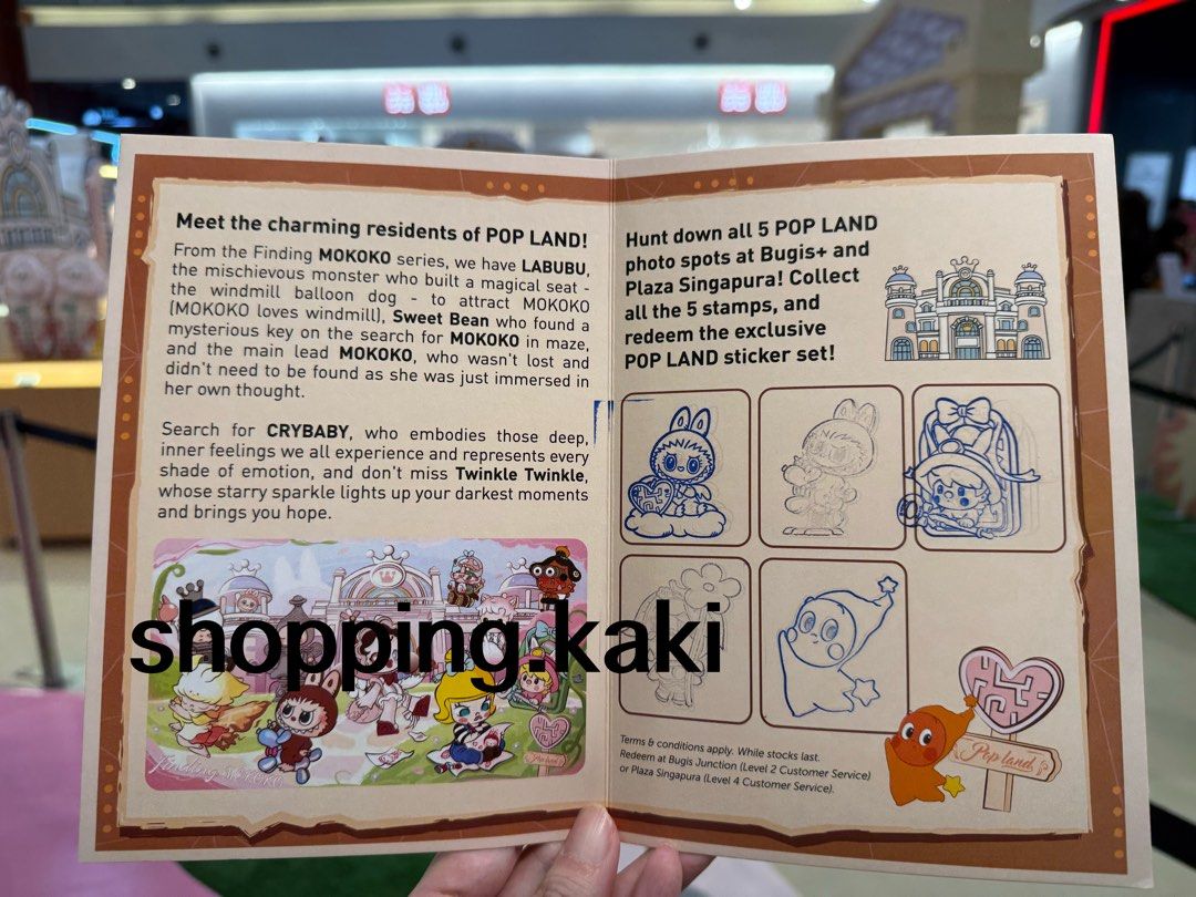 CapitaLand Popmart Popland Stamp Rally Passport - Completed, Hobbies ...