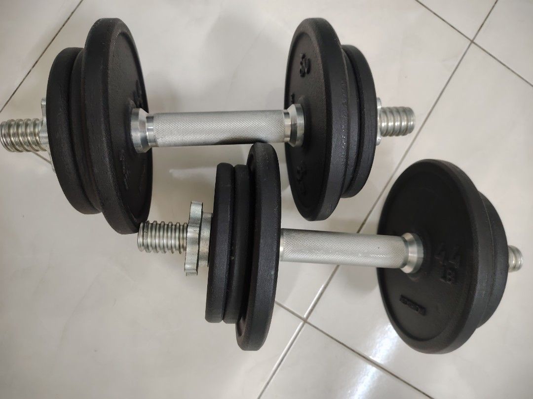 Decathlon DOMYOS 20kg Dumbbell Kit, Sports Equipment, Exercise ...