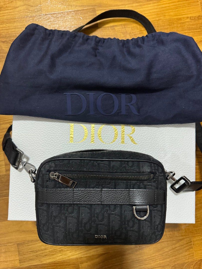 Dior Men's Mini Safari Bag, Luxury, Bags & Wallets on Carousell