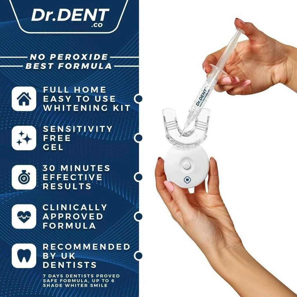 DrDent Premium Teeth Whitening Kit | Non-Sensitive Gel Formula ...