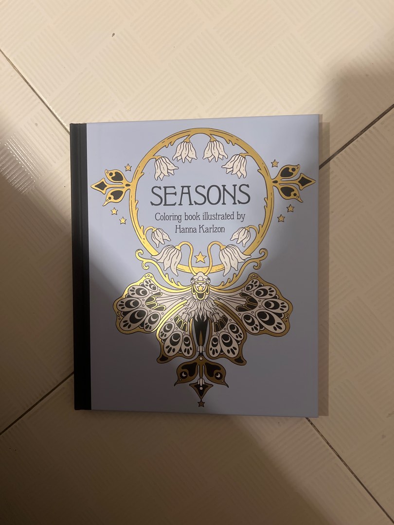 seasons coloring book hanna karlzon