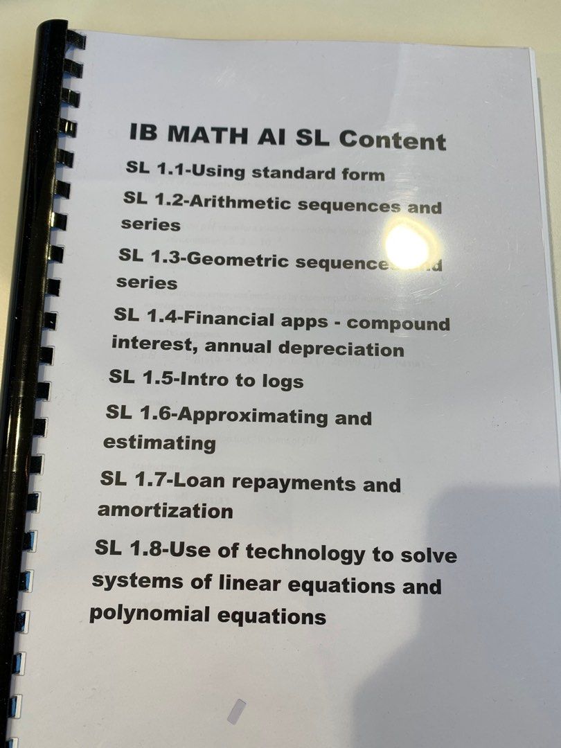 IB Math AI HL/SL topical questions with answers (2019-2025)— Print ...