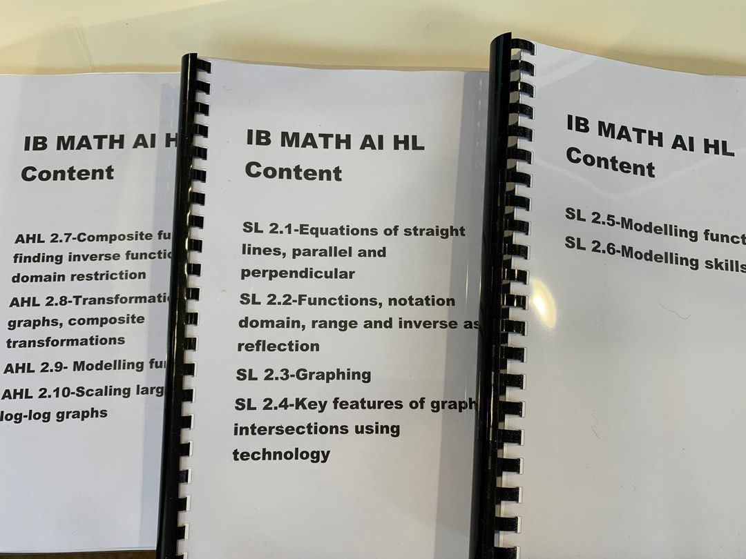IB Math AI HL/SL topical questions with answers (2019-2025)— Print ...