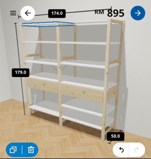 IKEA Ivar System Open Shelving Unit Solid Wood, Furniture & Home Living ...