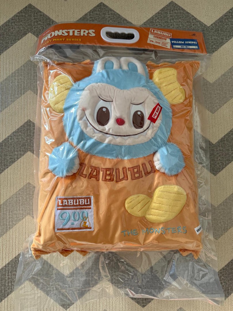 Labubu Wacky Mart Series Pillow (Chips), Hobbies & Toys, Toys & Games ...