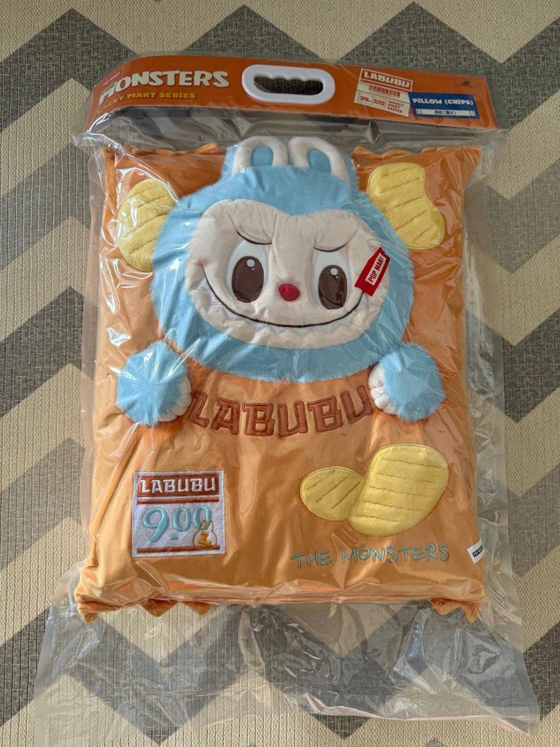 Labubu Wacky Mart Series Pillow (Chips), Hobbies & Toys, Toys & Games ...