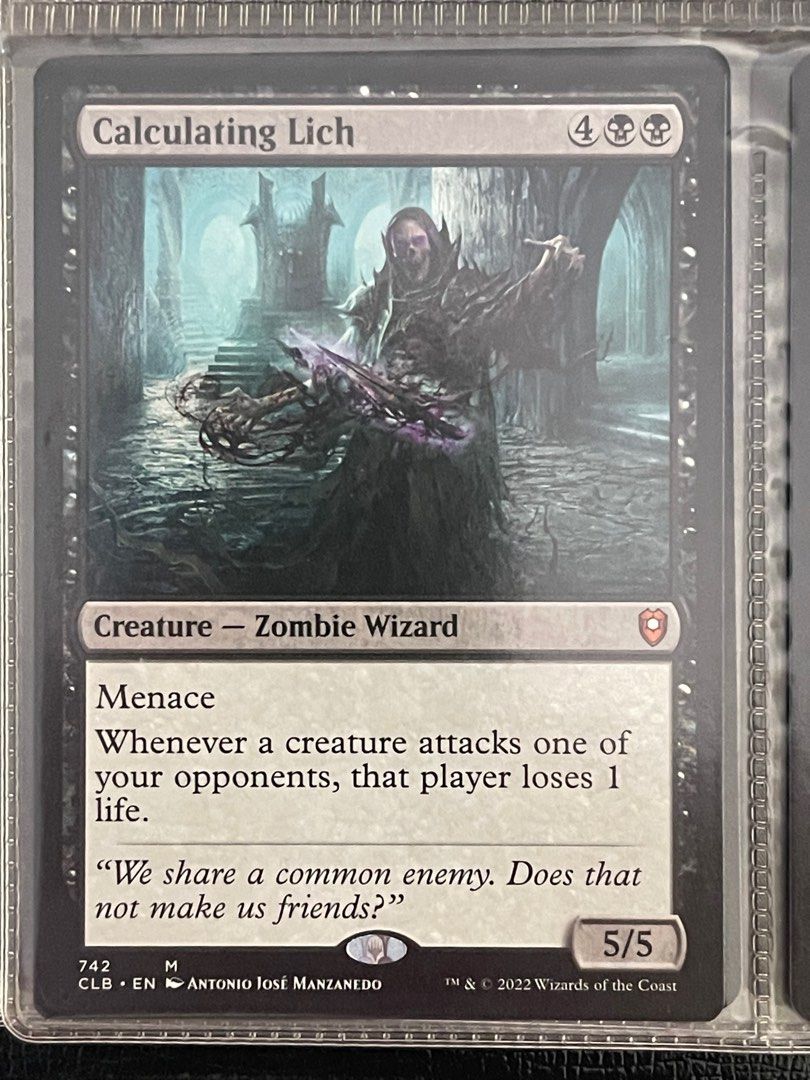 Magic the gathering Calculating Lich, Hobbies & Toys, Toys & Games on ...