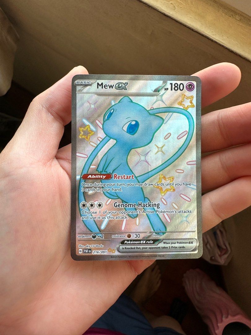Mew ex 216/091 - Paldean Fates, Hobbies & Toys, Toys & Games on Carousell
