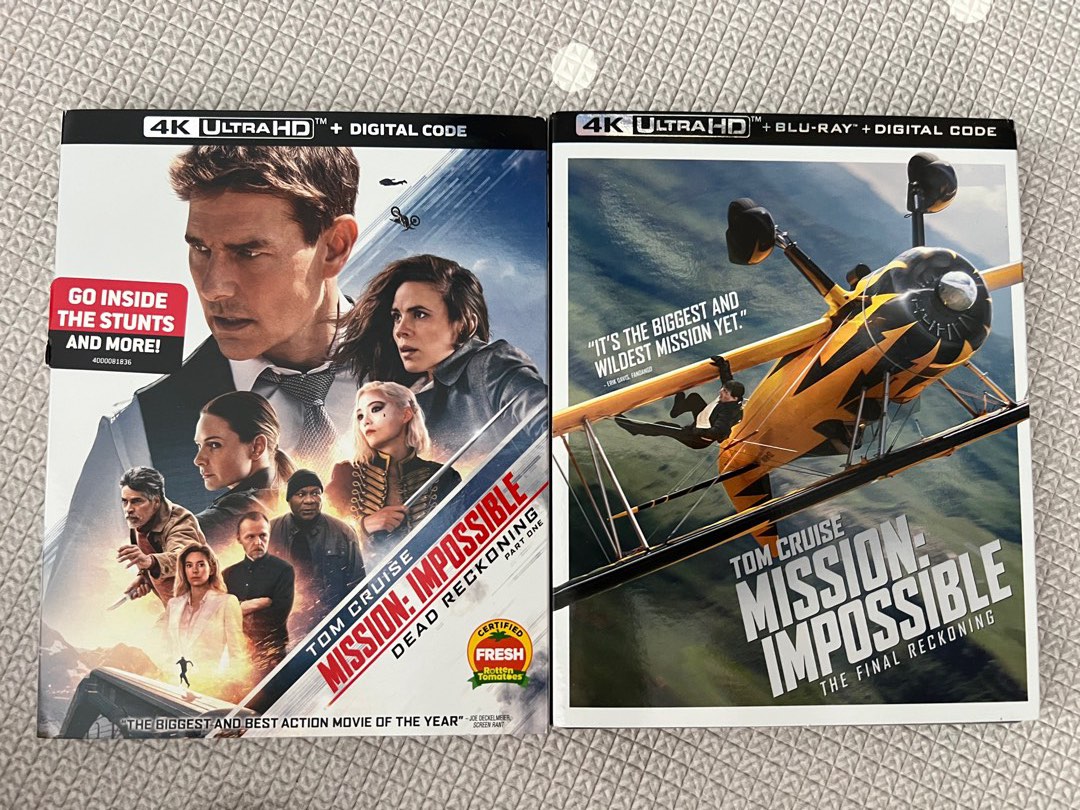 Mission Impossible 4K bundle: death reckoning + final reckoning ...